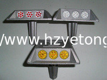 3*7 cat eye glass beads reflective Aluminum road studs
