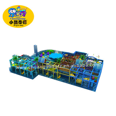 Kids Games Soft Indoor Playground Equipment PVC Foam Wooden Material
