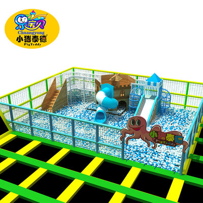 Kids Large Inside Jumping Trampoline , Custom Childrens Indoor Trampoline