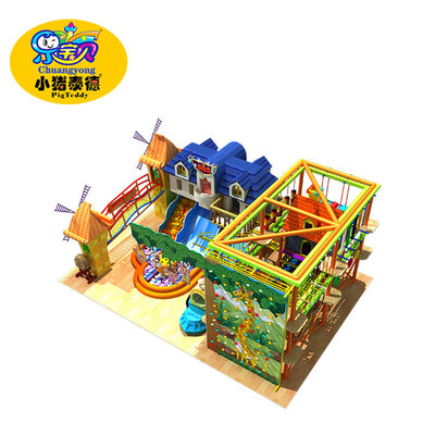 Outdoor Playground Play Centre Equipment , Adventure Park Soft Play Room Equipment