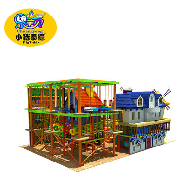 Outdoor Playground Play Centre Equipment , Adventure Park Soft Play Room Equipment