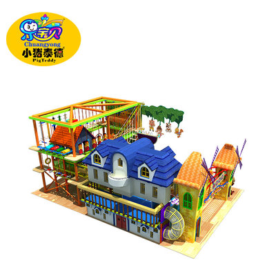 Big Capacity Ninja Obstacle Course Equipment Safe Commercial Fire Resistance