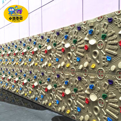 Funny Kids Outdoor Climbing Wall , Commercial Rock Climbing Wall For Toddlers