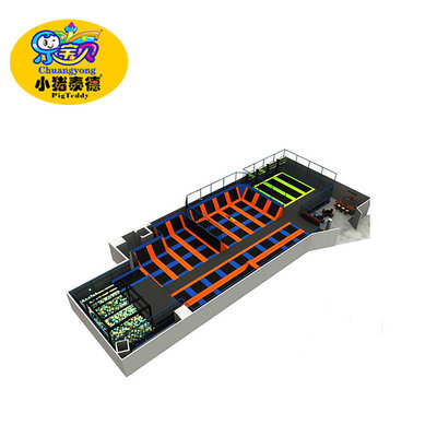 Multifunction Adult Jump Trampoline Park High Capacity Anti - Crack