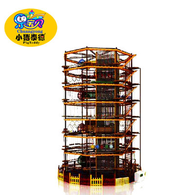 Aamusement Park Kids Ninja Warrior Equipment High Capacity Eco - Friendly
