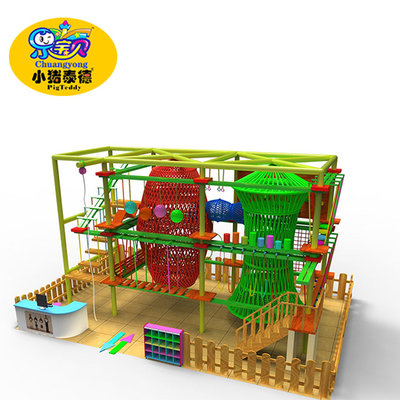 One Layer Ninja Obstacle Course Equipment European Standards Anti - Static