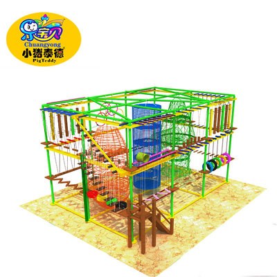 High Strength Rope Play Equipment , Indoor Play Centre Equipment Durable