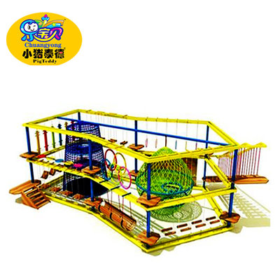 Sport Game Commercial Indoor Playground Equipment Obstacle Course Nontoxic