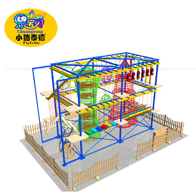 2018 Vasia Safety Kids Outdoor Games Equipment Indoor and Outdoor Obstacle Course Equipment Playground Rope Course