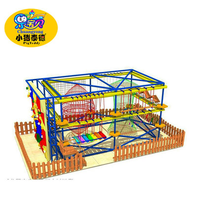 Wholesale adventure playground/amusement park rope climbing course