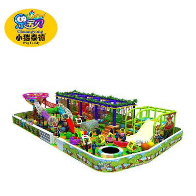 Toddler Nylon Rope Soft Play Climbing Equipment Galvanized Frame Safe