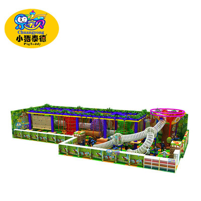Commercial Indoor Rope Playground Equipment Fire Resistance Eco - Friendly