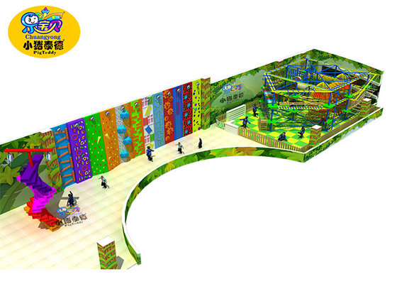Kindergarten Indoor Rock Climbing Wall For Kids High Capacity Eco - Friendly