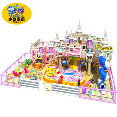 Garden Park Soft Indoor Playground Equipment Inner Wooden Middle Sponge Outmost PVC