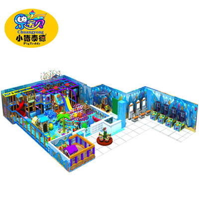 Commercial Soft Play Equipment , Children'S Play Center Equipment With Slide