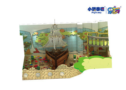 Safe Commercial Childrens Indoor Play Equipment With Large Kids Sandpit