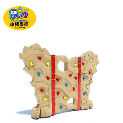 Outdoor Plastic Amusement Park Climbing Wall Holds 1 Years Warranty