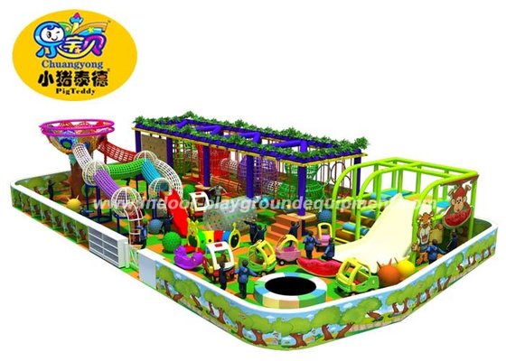 Children Outward Bound Wooden Adventure Playground Customized Size