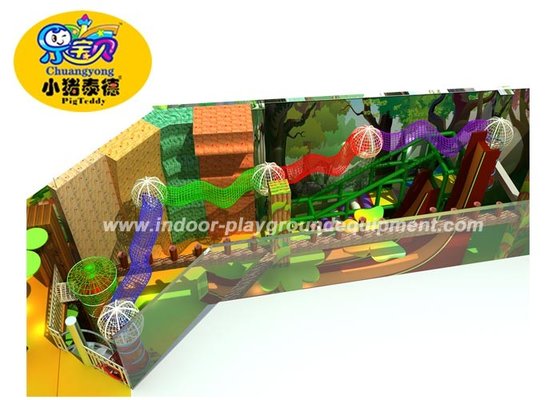 Children Outward Bound Wooden Adventure Playground Customized Size