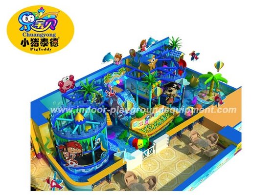 Customized Children Indoor Playground Equipment Soft Play In Ocean Style