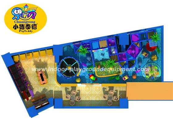 Customized Children Indoor Playground Equipment Soft Play In Ocean Style