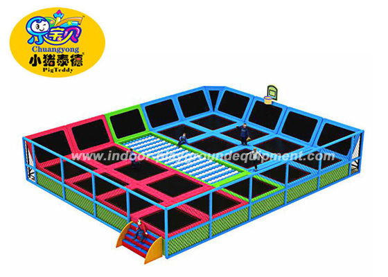 Commercial Children Fitness Large Indoor Jump Trampoline Entertainment