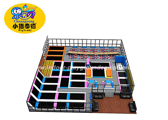 Indoor Jump Trampoline Park 12 Months Warranty / Trampoline Jumping Bed For Kids