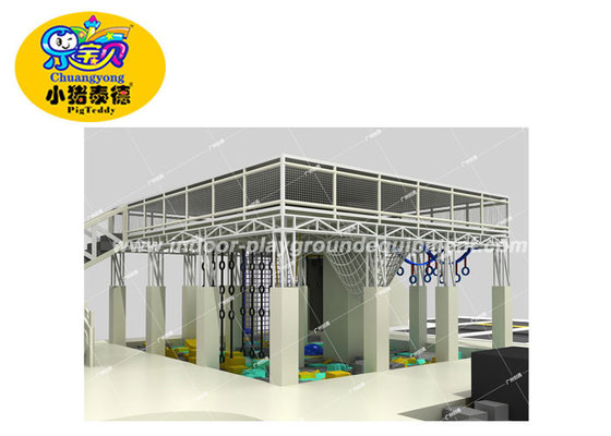 Indoor Jump Trampoline Park 12 Months Warranty / Trampoline Jumping Bed For Kids
