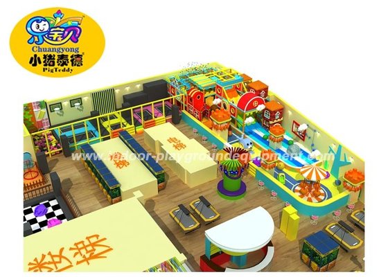 High Security Toddler Soft Play Equipment / Kids Indoor Soft Play Slide