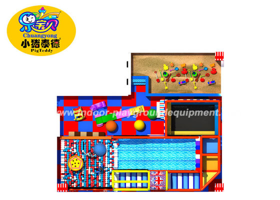 Anti - Crack Funny Soft Indoor Playground Equipment With 1 Year Warranty