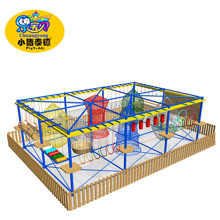 China Giant Outdoor Adventure Climbing High Rope Course Adult Obstacle Course