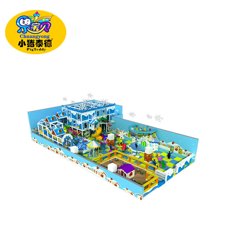 Indoor and outdoor soft playground equipment  children have fun