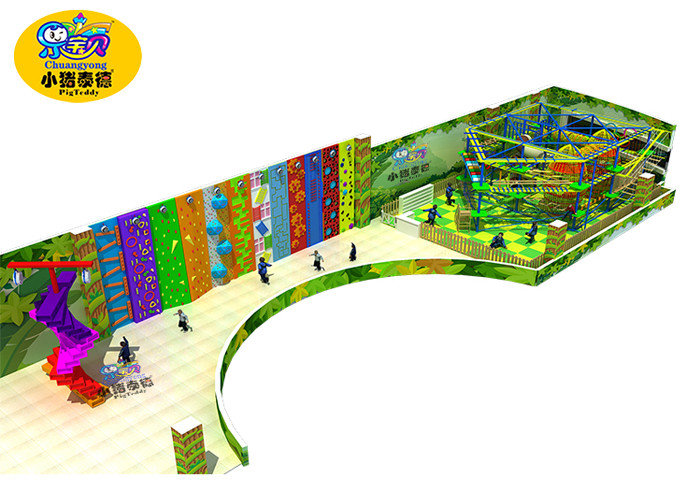 Kindergarten Indoor Rock Climbing Wall For Kids High Capacity Eco - Friendly