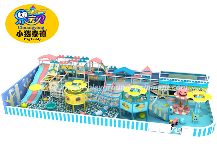 Safety Soft Indoor Playground Equipment With Ball Pool / Kids Play Centre Equipment