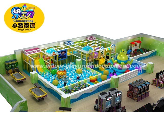 Colorful Soft Play Centre Equipment For Games European Standard Anti - Crack