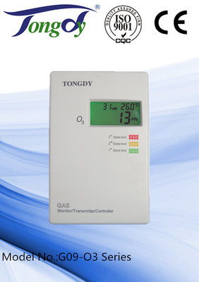 Modbus インターフェイスおよび 1X アナログ +2X の乾接点の出力が付いている電気化学センサー オゾン コントローラーのモニター