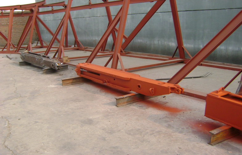 1.0m 8 ton 4DUO Mining Hydraulic Drive Hoist Monorail Beam Composes of 2 Transport Carts