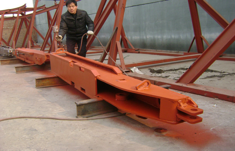 Adjustable Height 730mm 32 ton 16DUO Mining Hydraulic Drive Hoist Lifting Beams For Monorail Crane