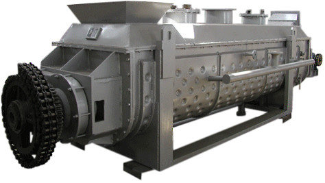 Low Energy Consumption Vacuum Paddle Dryer For Cassava Flour Chemical Industry