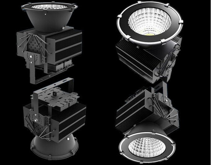 Commercial 500W CREE LED High Bay Light With Intergrated Lamp Shade
