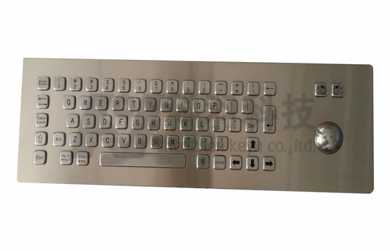 Backlit Panel Mount Keyboard Waterproof IP65 For Public , Outdoor