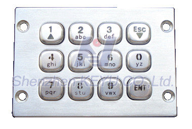 Backlight Metal Dome Numeric Keypad , Small USB Number Pin Pad