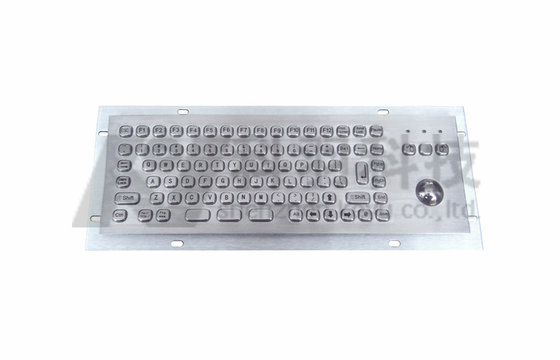 Optical Trackball Industrial Mini Keyboard 90 Key Rubber Switch