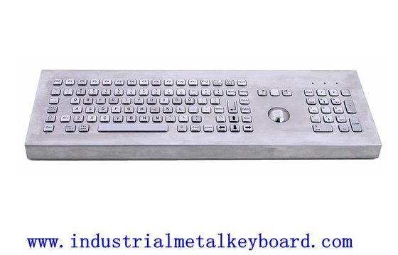 106 Key Industrial Desktop Keyboard With Mechanical Trackball