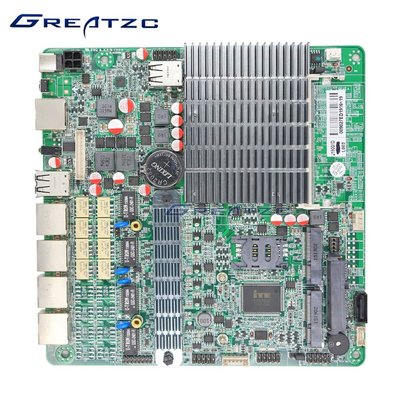 Fanless J1900 MINI ITX Motherboard , Quad-Core Processor j1900 Motherboard 4 LAN