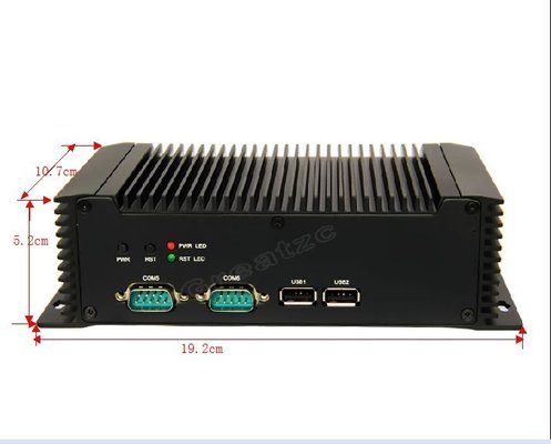 Dustproof ZC-G26DL Mini Industrial PC Computers Onboard Intel CPU