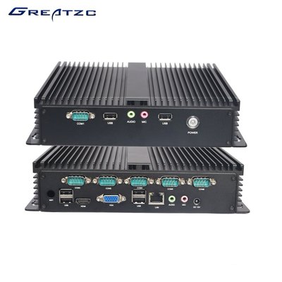 Industrial Fanless Embedded Computer Intel Celeron 1037U CPU With VGA HDMI