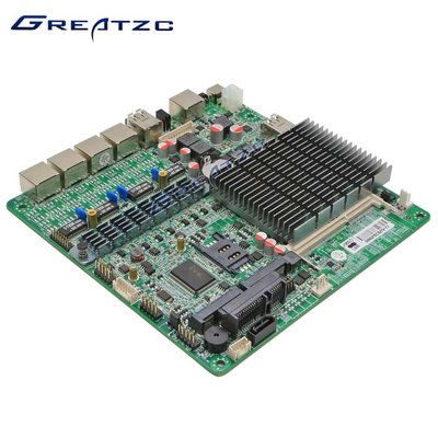 Fanless INTEL Bay Trail Celeron J1800 Quad LAN Motherboard With WIFI