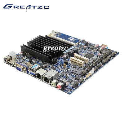 Noiseless Dual LAN Motherboard With WIFI , INTEL Bay Trail Motherboard Fanless 