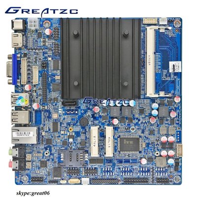 Industrial Fanless Celeron J1900 Bay Trail-D Motherboard Quad-Core 4 Threads 2GHz